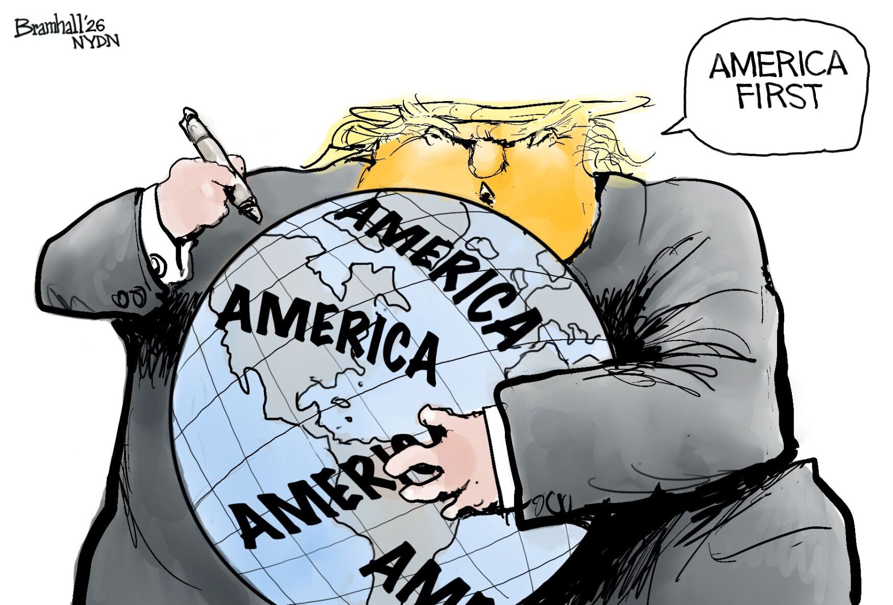 Editorial Cartoon: Bill Bramhall (Jan. 07, 2026) | Cartoons | union ...