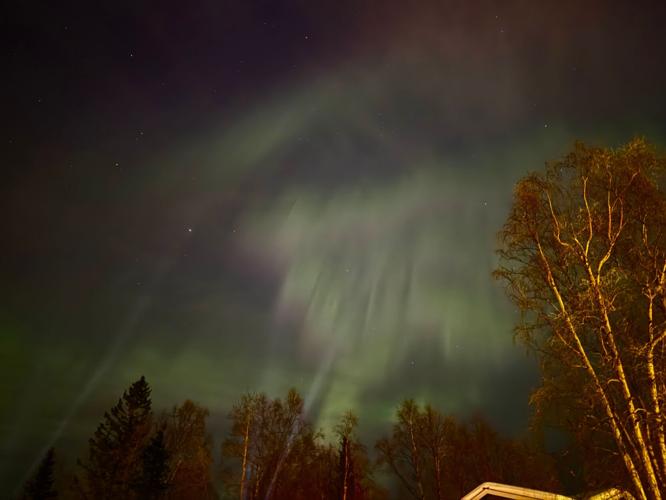 Aurora lights up Alaska skies with stunning green and red display ...