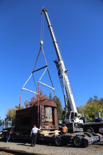 A piece of local history, Pickering Lumber Corp. Crane No. 2, moves on ...