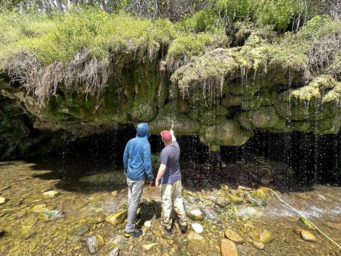 Volunteers haul gear to blast graffiti off rocks, cave walls at Natural ...