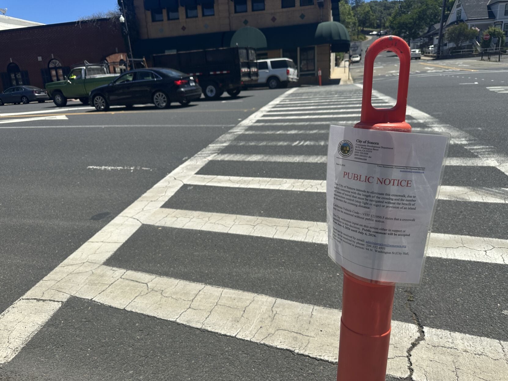 Sonora seeks more public input after decision to remove 2 downtown ...