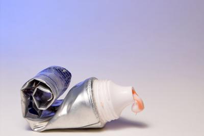 empty toothpaste tubes