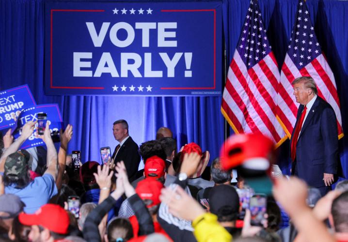 In Erie, Donald Trump doubles down on suggesting Kamala Harris is ...