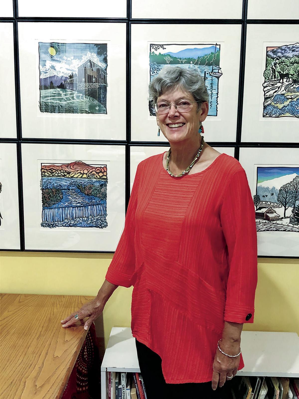 Hancock block print artist Kim Cunningham etches her love of NH into a ...