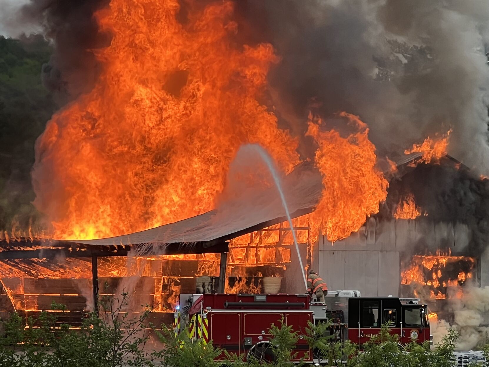 Lumber storage building burns in Littleton | Public Safety ...