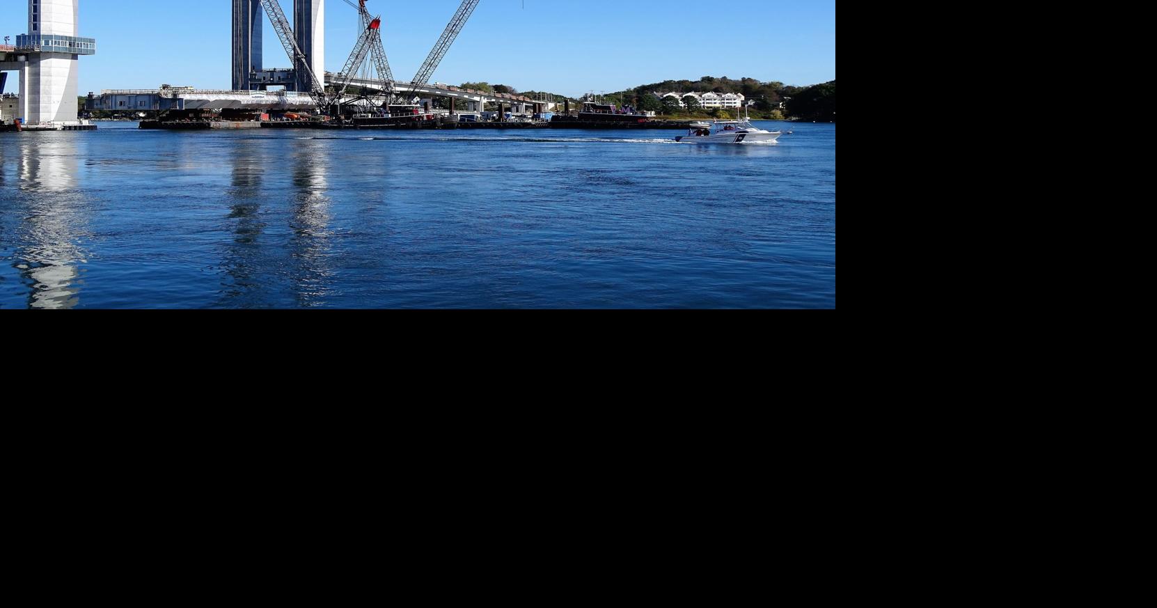High winds blow scaffolding truck off Sarah Long Bridge in Portsmouth ...
