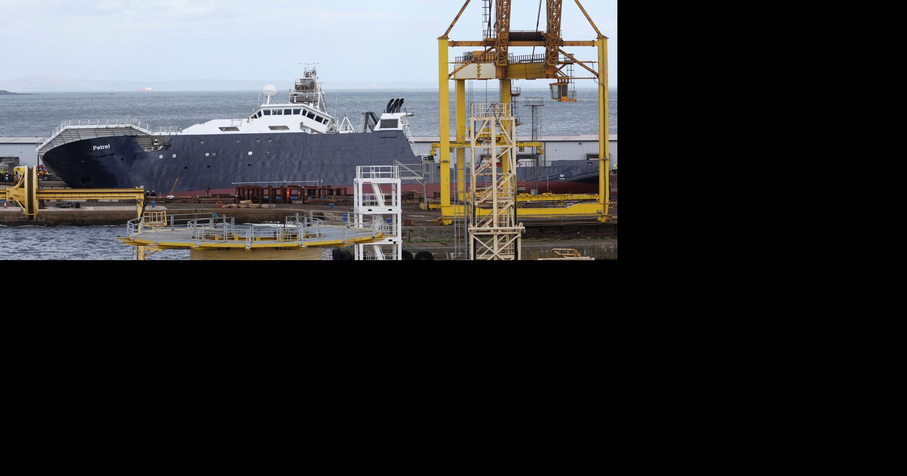 25 people injured when giant ship tips over at Scotland dry dock ...