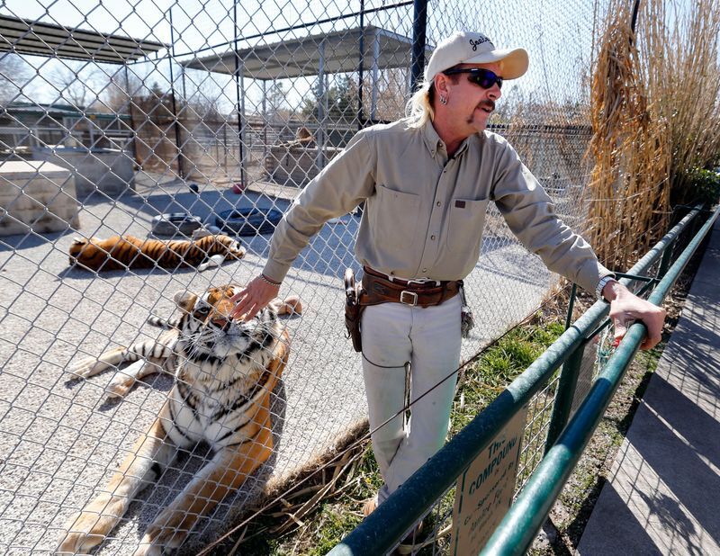 Joe Exotic, whose real name is Joseph Maldonado-Passage, at GW Exotic ...