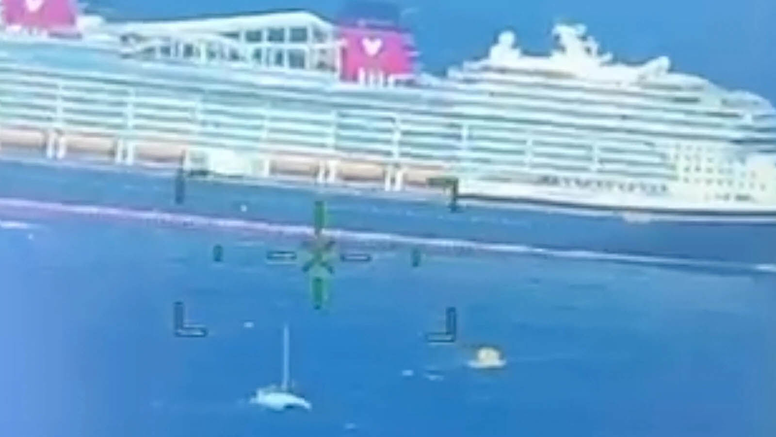 Disney cruise ship on maiden voyage rescues 4 people from sinking ...