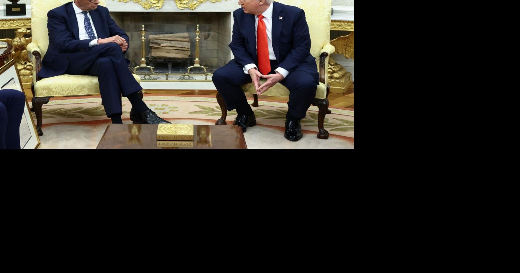 Trump, Germany's Merz build ties in friendly meeting on Ukraine and ...