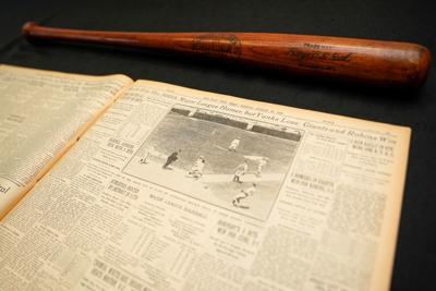 babe ruth signed bat