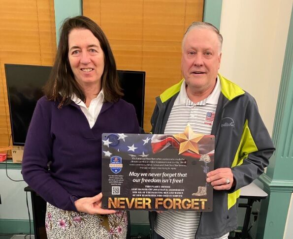 SWAM presents Never Forget Plaque to Gold Star Mother at the Hampstead ...