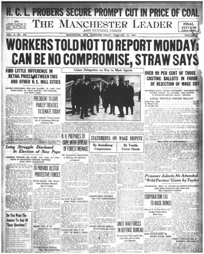 100 years since Amoskeag strike that marked the beginning of the end ...