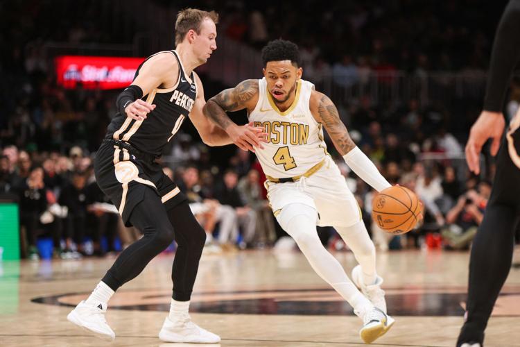 Jaylen Brown shows out in hometown to help Celtics rout Hawks | NBA ...