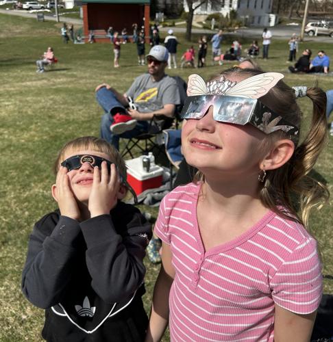 Kids of all ages enjoy eclipse viewing party in Derry | Science ...