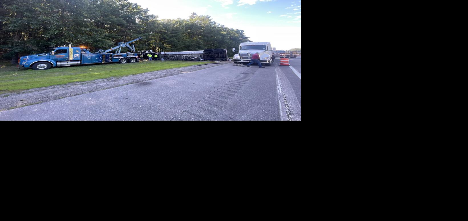 Everett Turnpike tanker rollover closed lanes for hours Monday morning in Nashua | Public Safety ...
