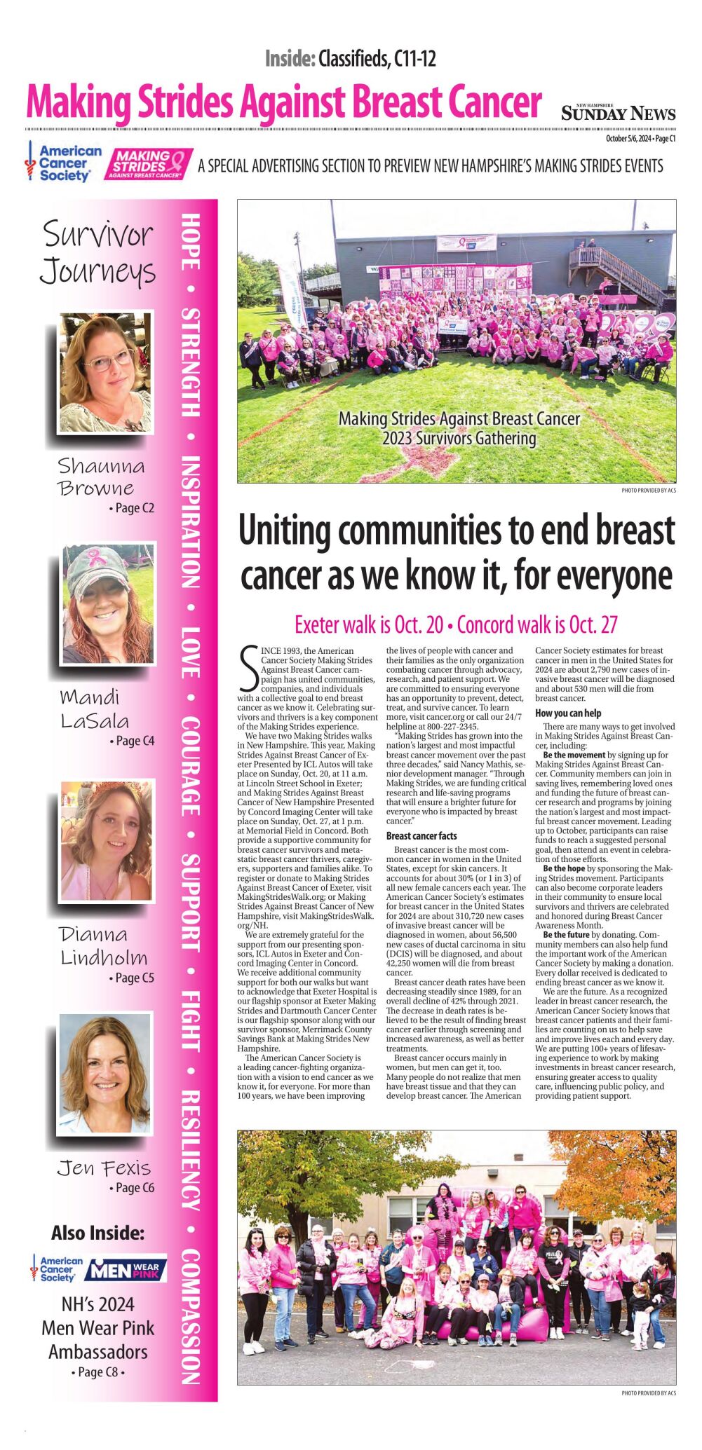 Making Strides Against Breast Cancer | Special Sections | unionleader.com