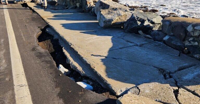 Route 1A in Rye hit hard with storm damage; portion to be closed likely ...