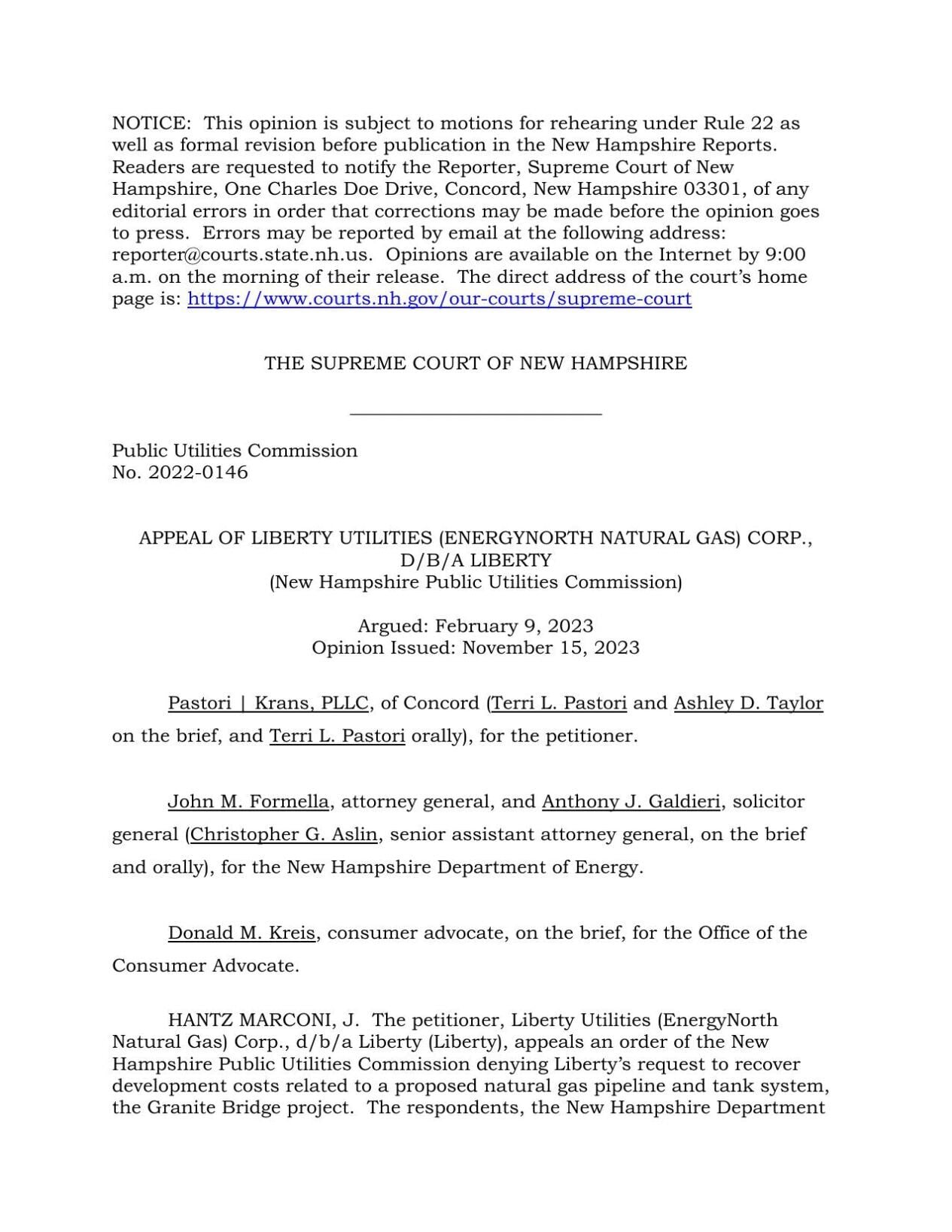 Liberty Utilities can't recover $7.5M lost on scrapped pipeline from ...