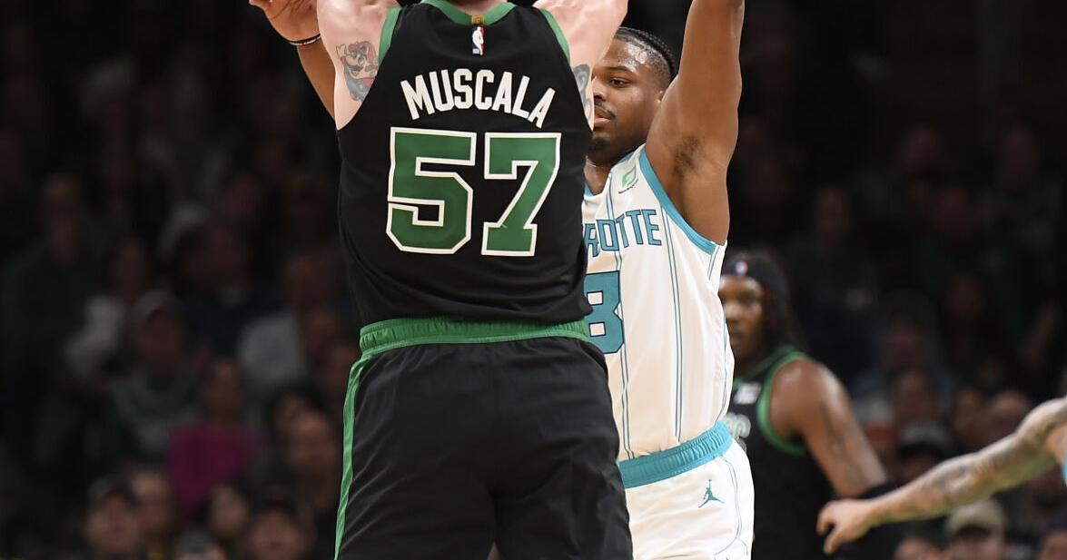 Muscala nets 12 in Celtics debut, a Boston win over Charlotte | NBA ...
