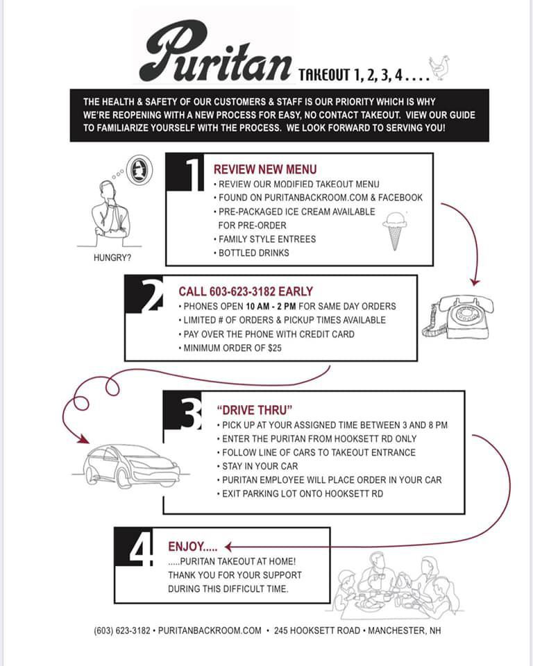 Puritan Backroom reopens Wednesday for takeout with modified menu ...