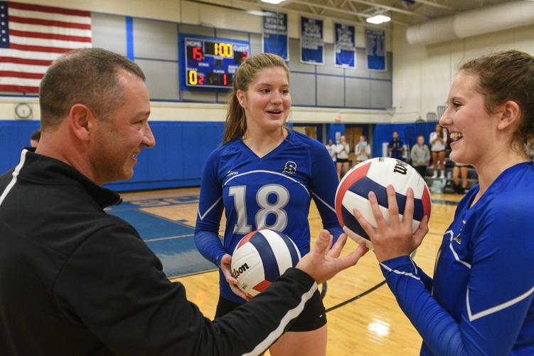 Making their point: Volleyball players, best buds share a milestone day ...