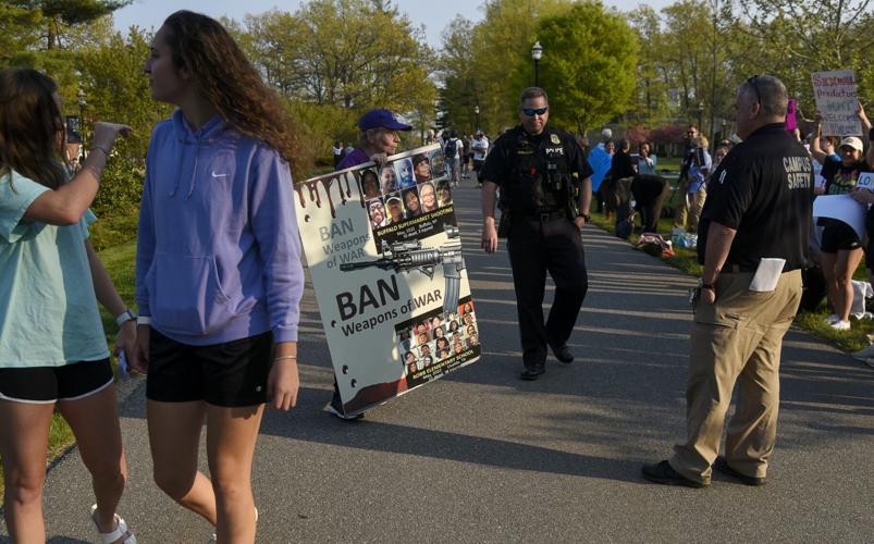 College students protest Trump's town hall with CNN on campus | Voters ...