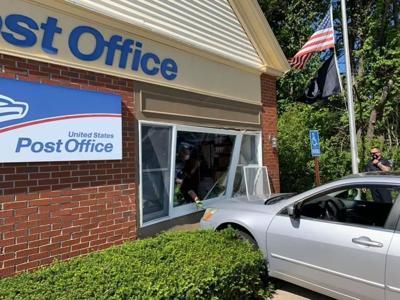Elderly driver crashes into North Hampton Post Office | Public Safety ...