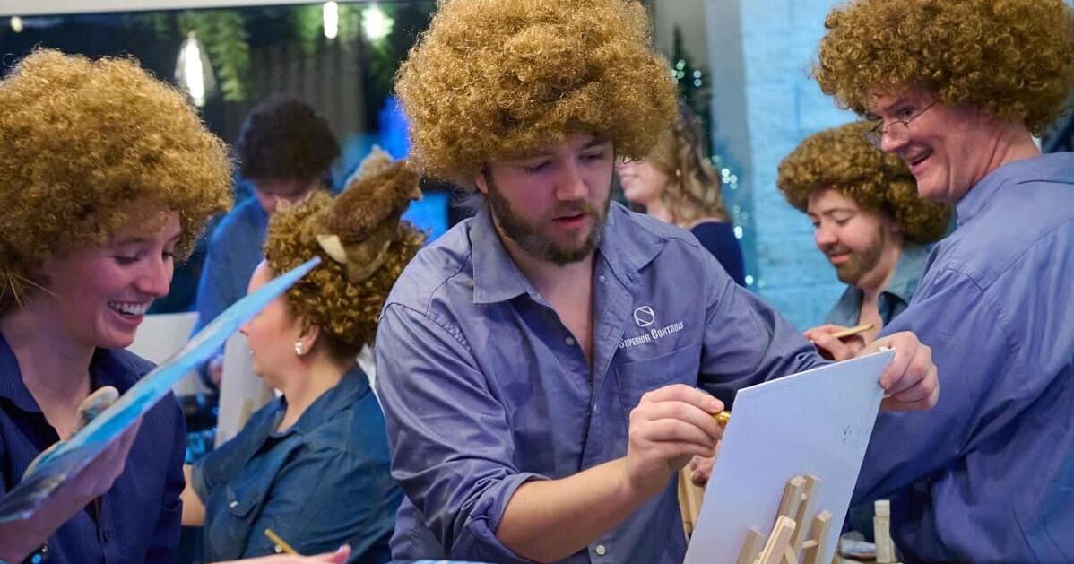 Bob Ross-themed art event raises funds for Dana-Farber | Human Interest ...