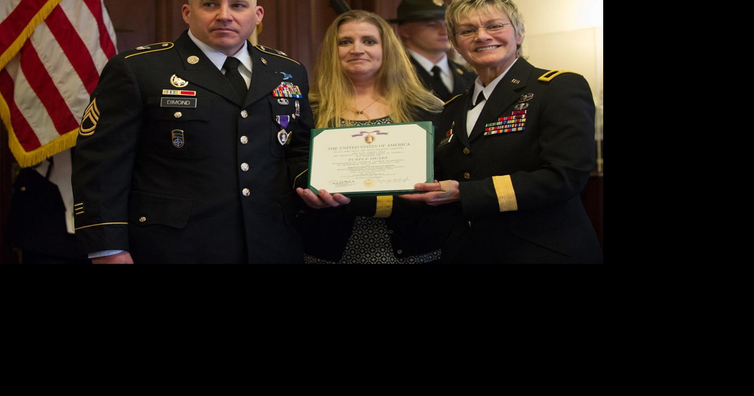 Manchester soldier awarded Purple Heart a humble hero | News ...