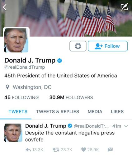 COVFEFE Act would preserve Trump's tweets as official statements ...