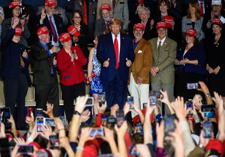 Trump in Manchester: Familiar themes, fervent support | Voters First ...