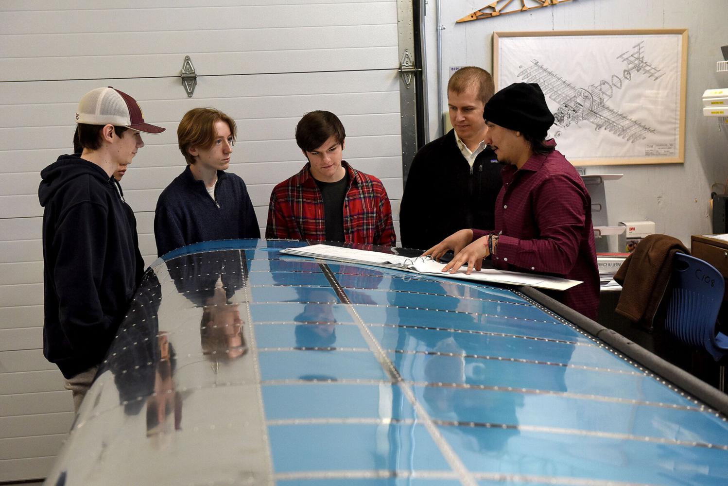 Student plane-build program adds two new destinations | Education ...