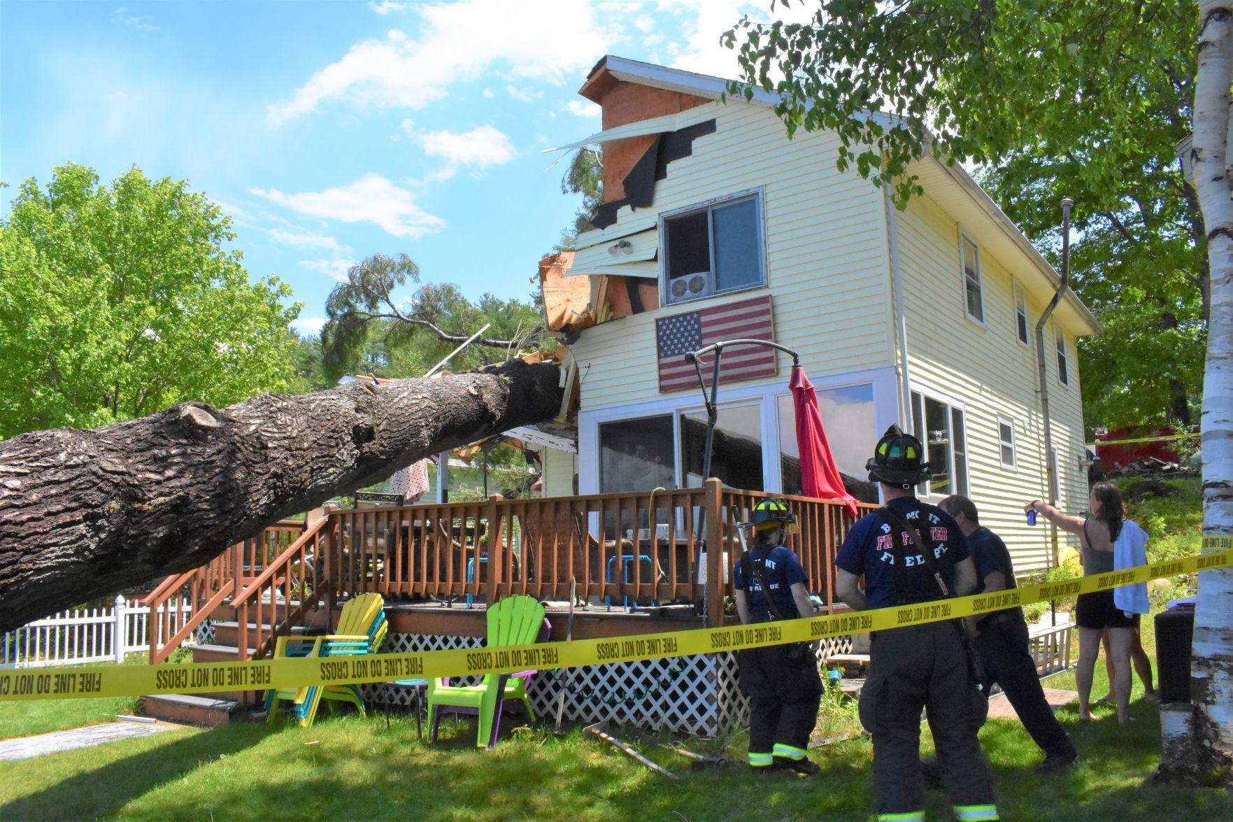 Storm sends tree crashing through roof of home | Public Safety ...