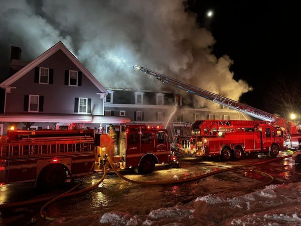 Five-alarm Sunapee fire displaces multiple families | Public Safety ...