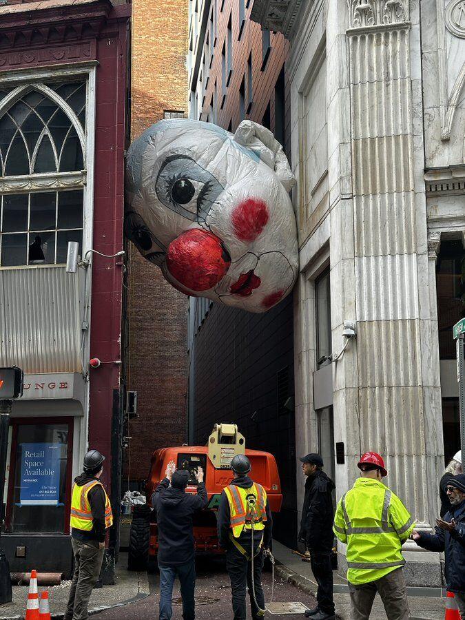 This is why there are giant, inflatable clown heads in downtown Boston ...