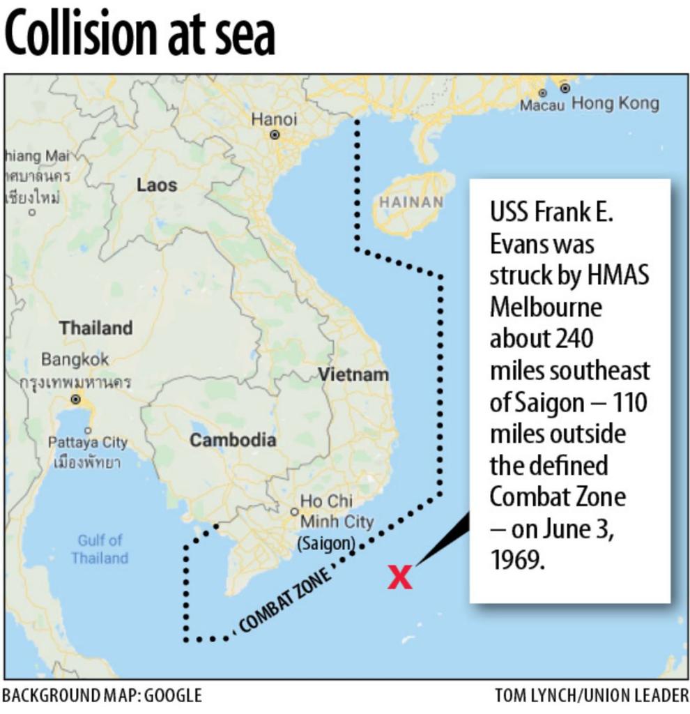 Two NH sailors were among the 74 lost on the USS Frank E. Evans ...