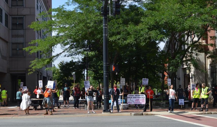 Group rallies for reproductive rights; counter-protestors show up ...