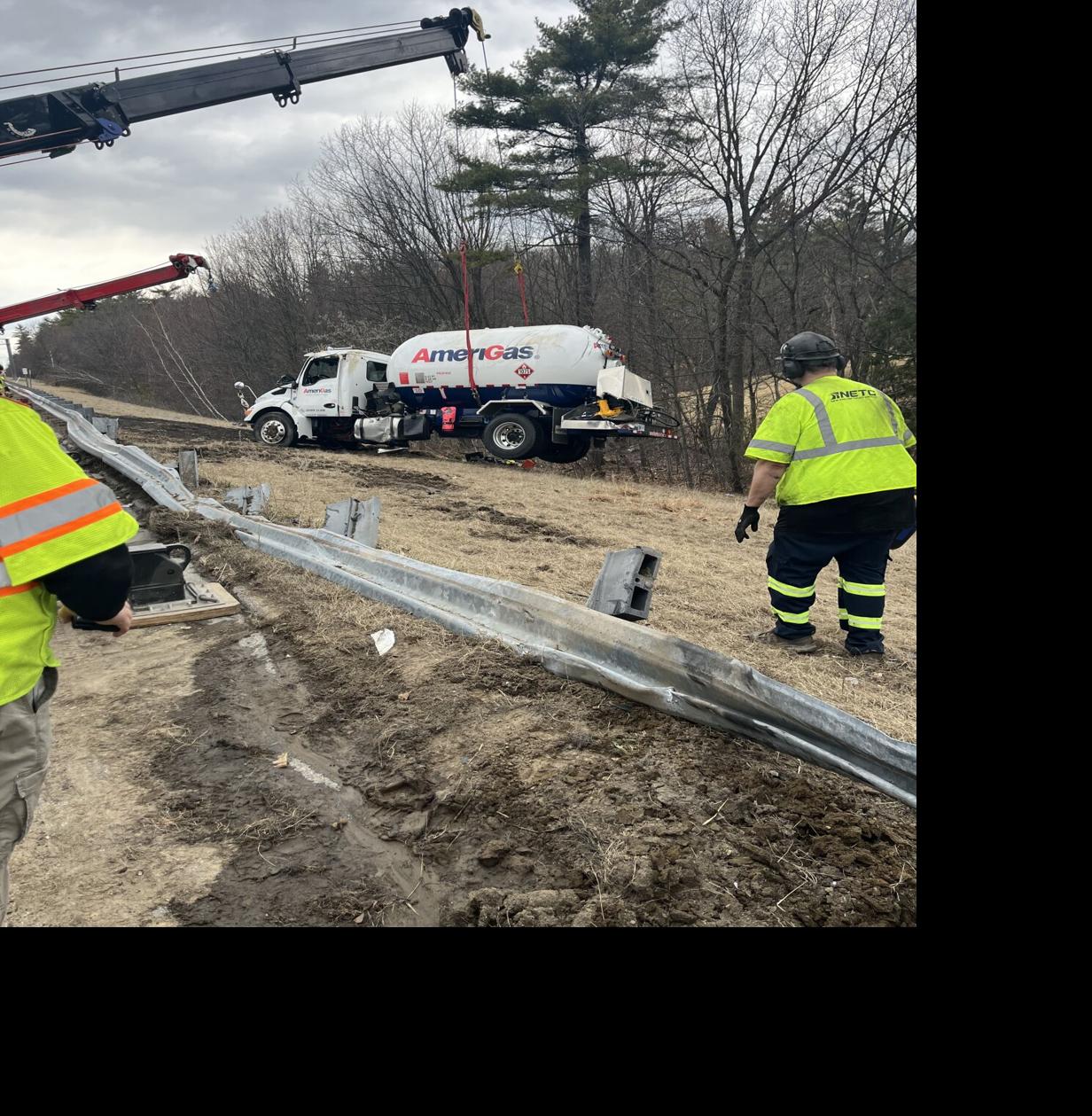 No injuries in propane truck crash that closed I-93 in Bow and sparked ...