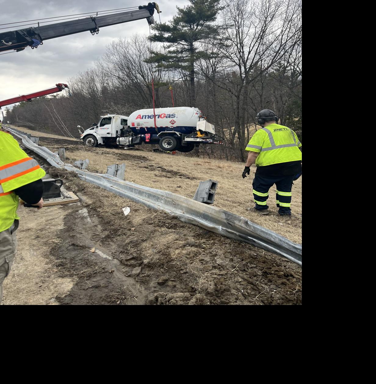 No injuries in propane truck crash that closed I-93 in Bow and sparked ...