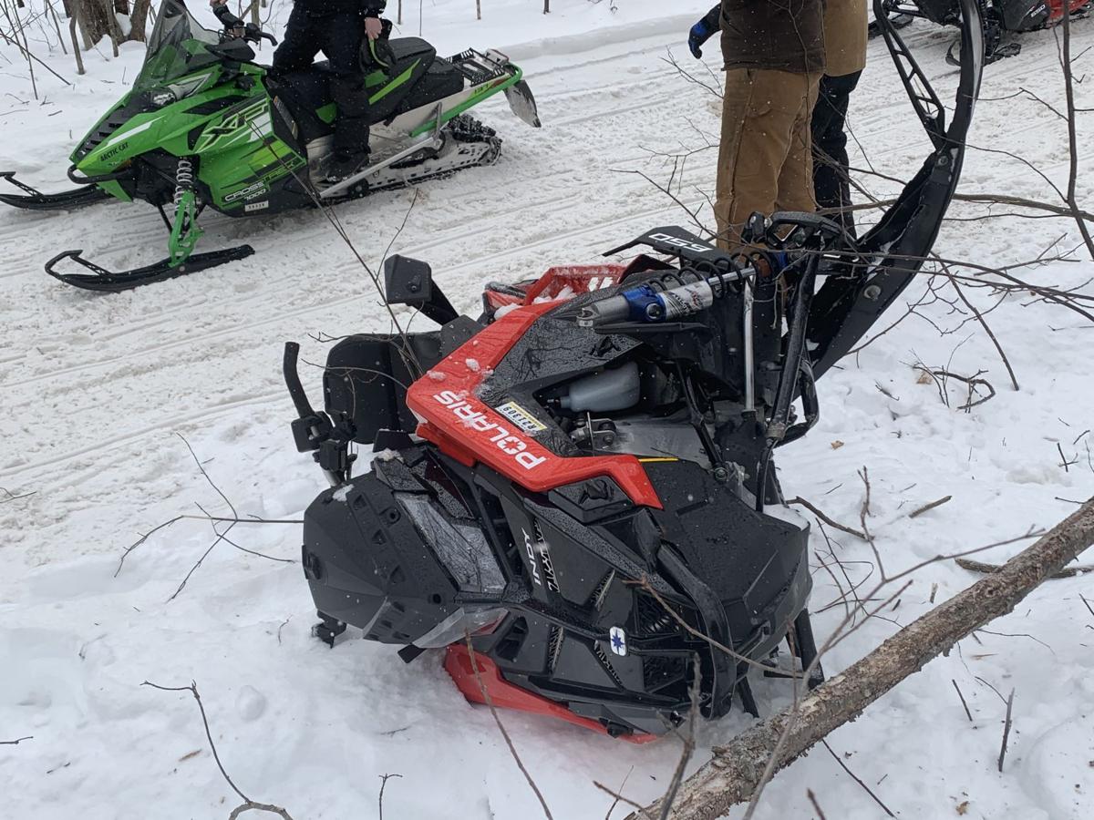 Conn. pair escape serious injury when snowmobile hits tree in Gorham ...