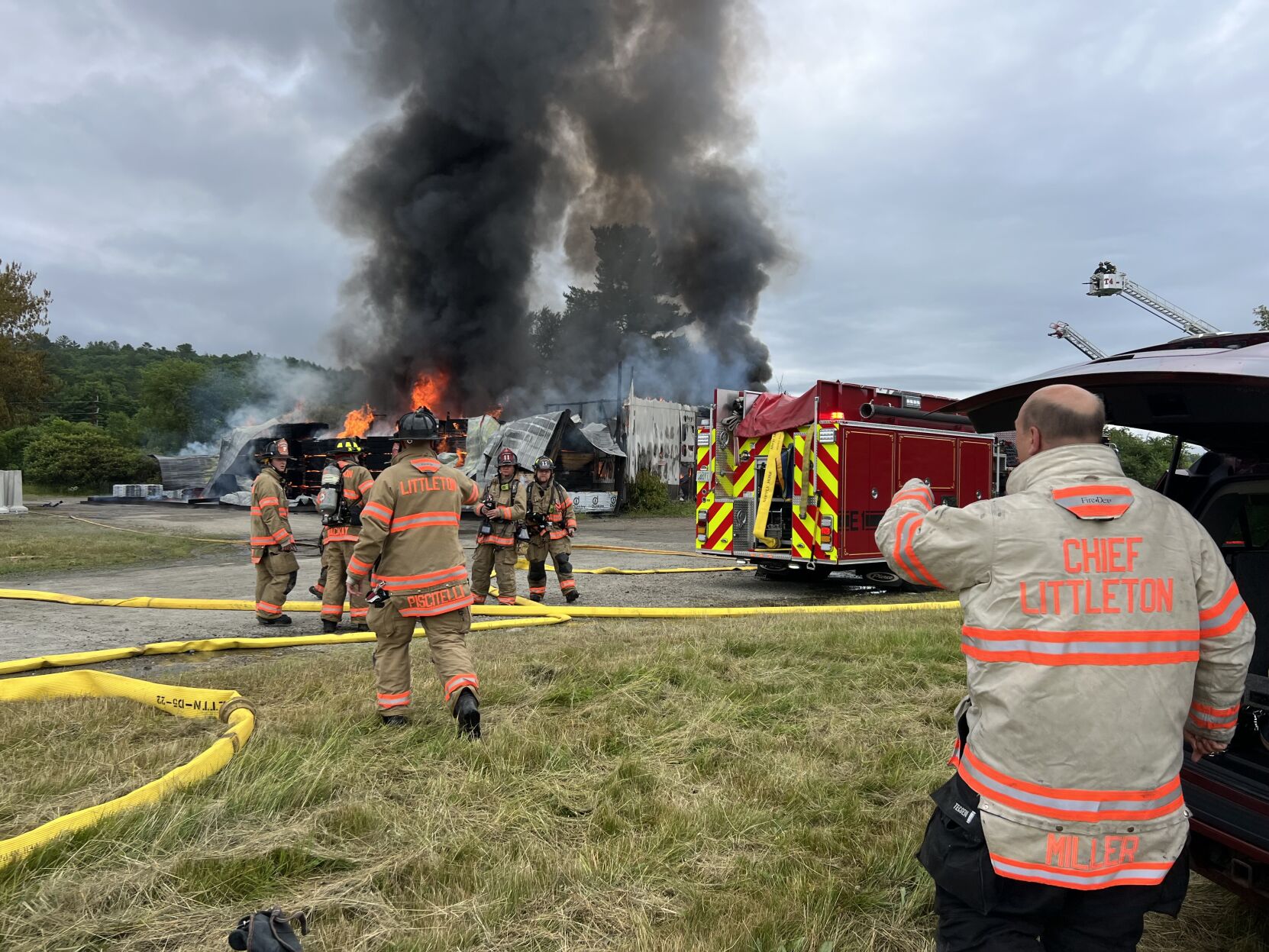 Lumber storage building burns in Littleton | Public Safety ...