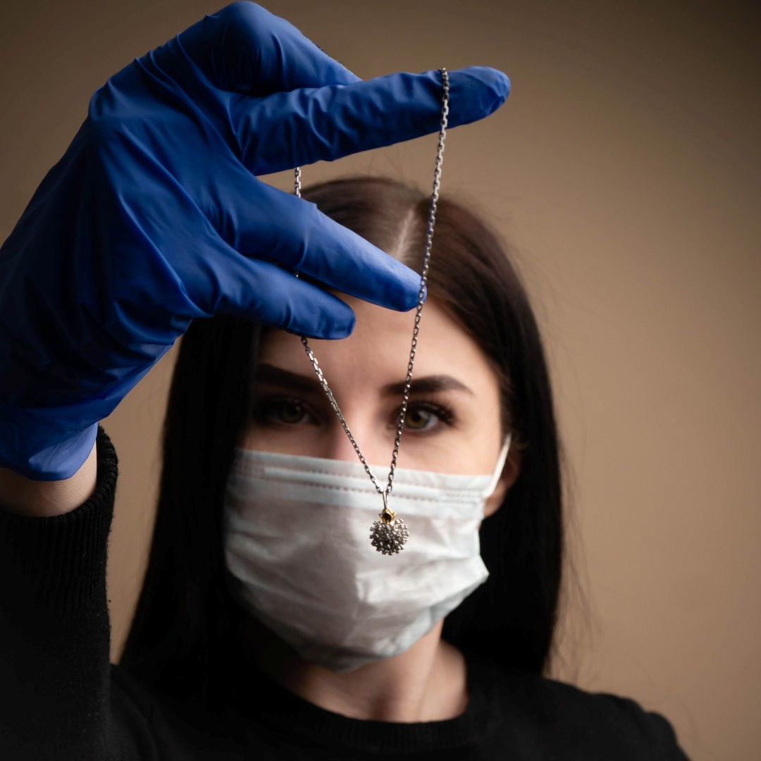 Russian jeweler tries to tap zeitgeist with coronavirus-shaped pendants ...