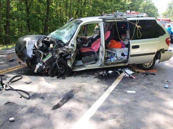 Two seriously injured after minivan hits tractor-trailer in Chester ...