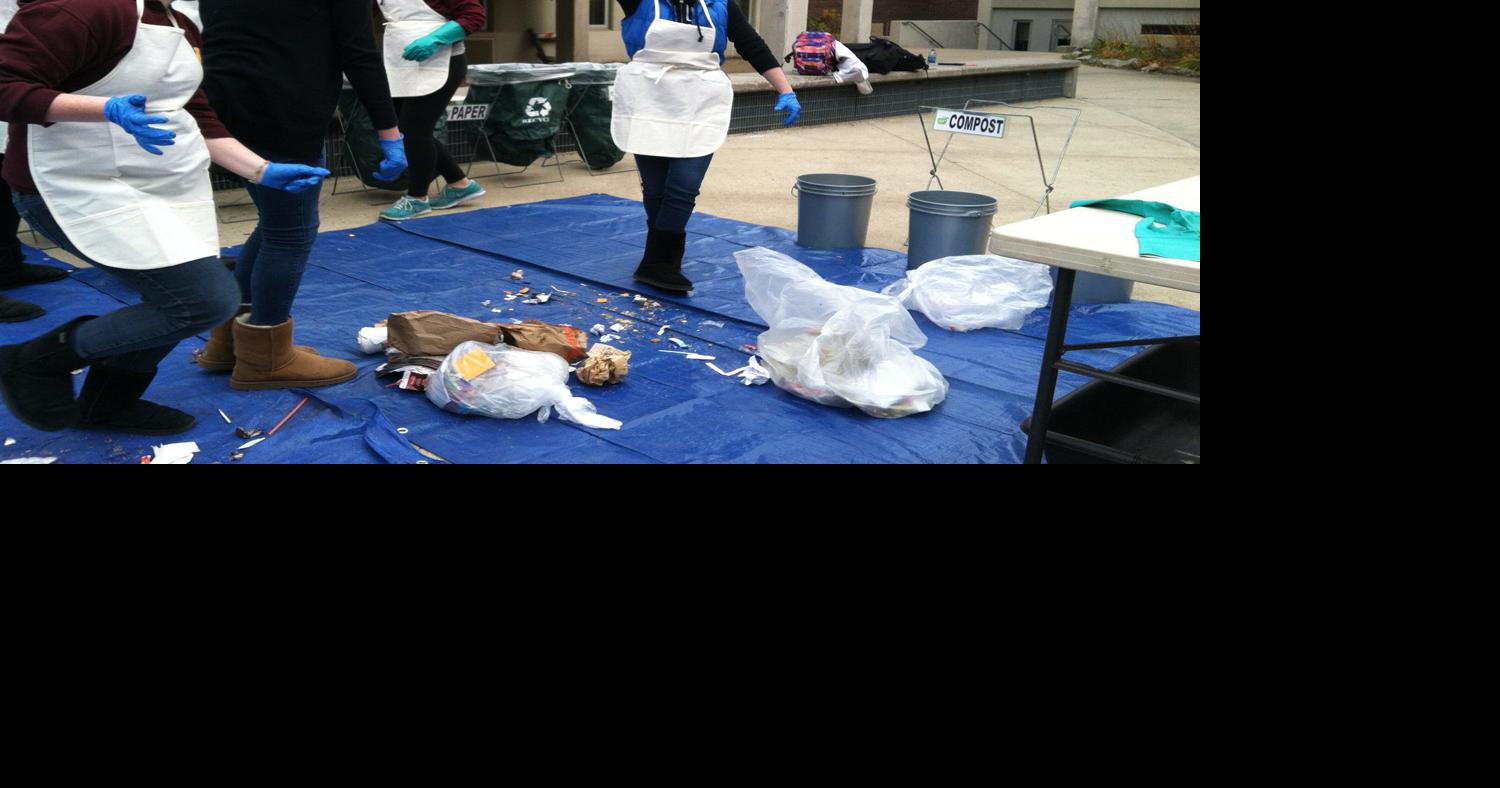 Up to their elbows in trash, Central High students learn to recycle ...