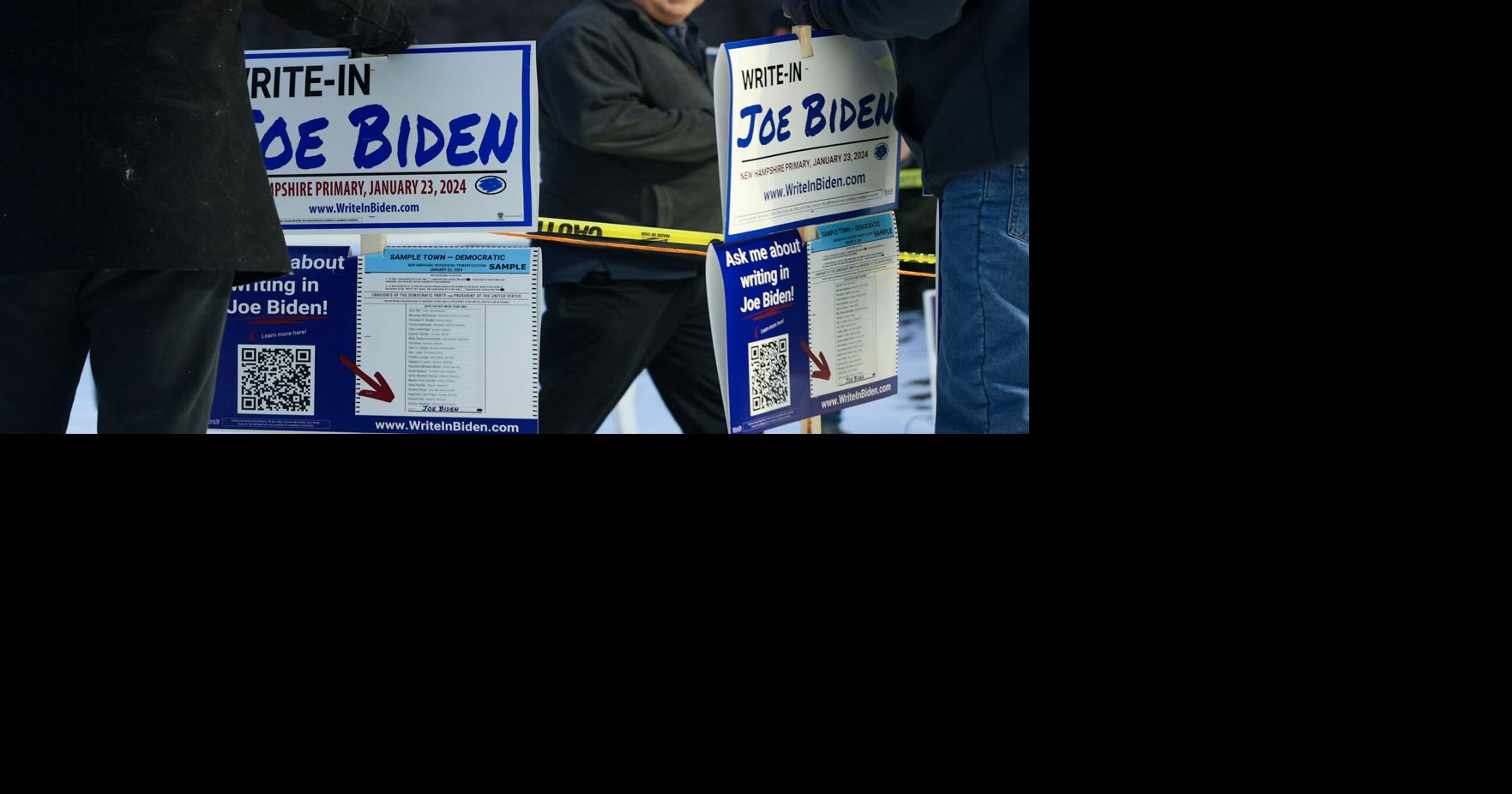 Biden rides write-in wave to victory over lesser-known rivals | Voters ...