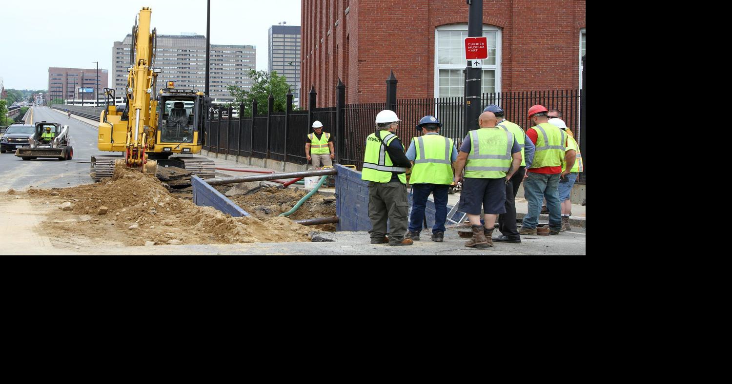 Water service shut off, road damaged due to water line rupture | Public ...