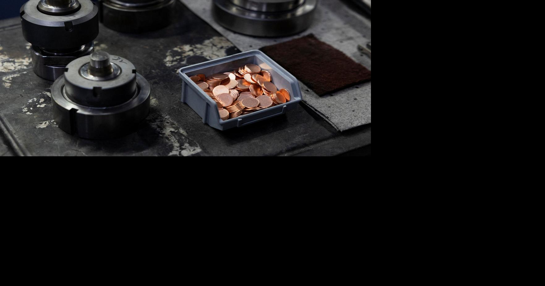 U.S. Treasurer strikes final pennies at Philadelphia Mint | Back Page ...
