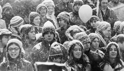 Historic events at Gill Stadium included one very snowy Turkey Day ...