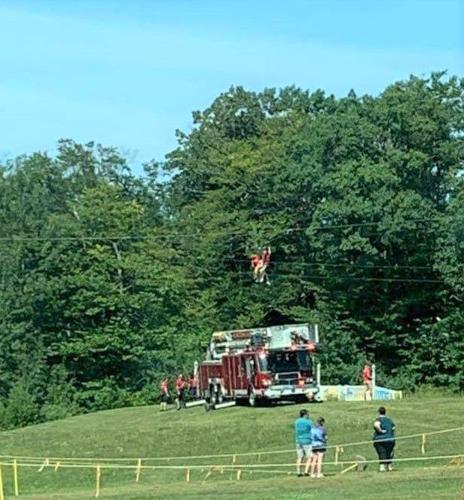 Girl rescued after getting stuck on zipline in Laconia | Public Safety ...